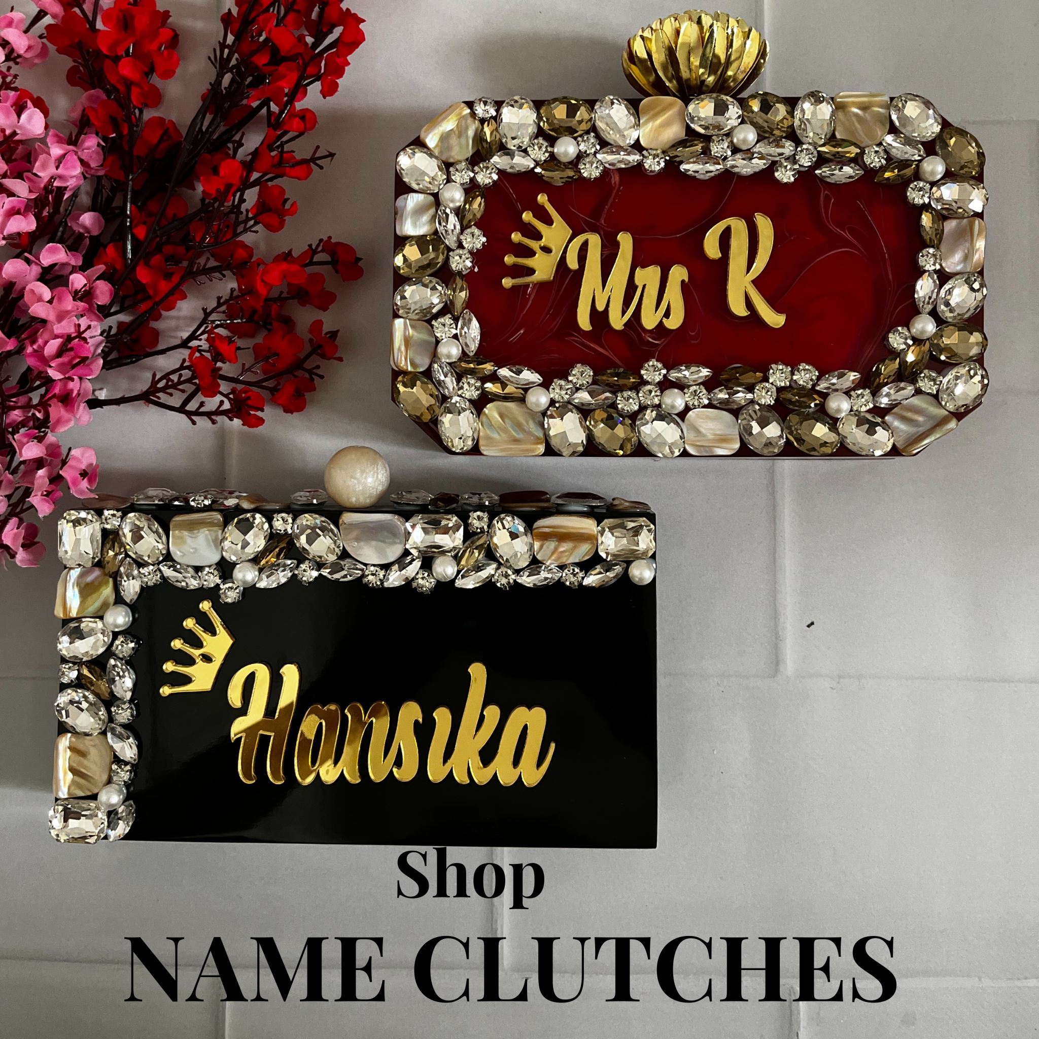Personalized Name Clutch Purse India — Custom Gift | Clutches and More