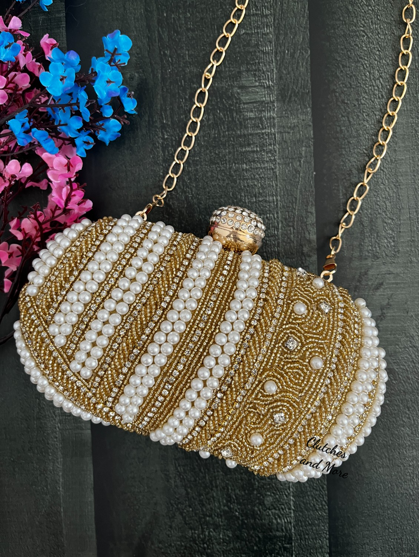 Pearl capsule clutch | ClutchesandMore – Clutches and More